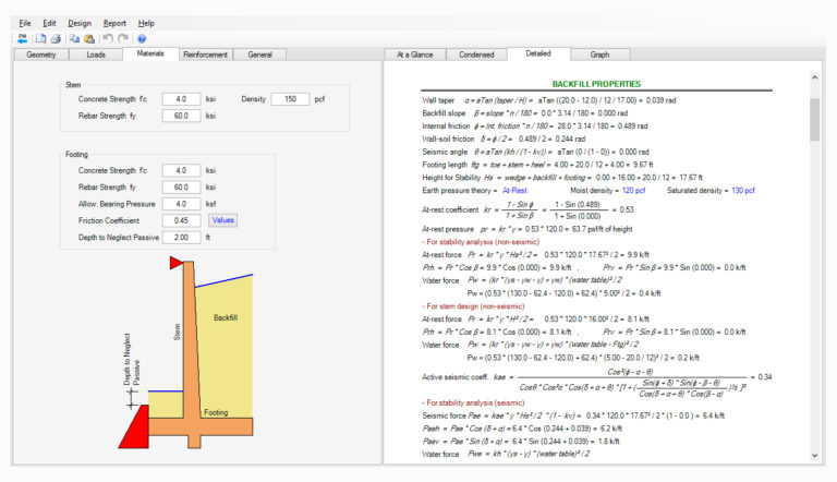 Free Retaining Wall Design Spreadsheet — db-excel.com