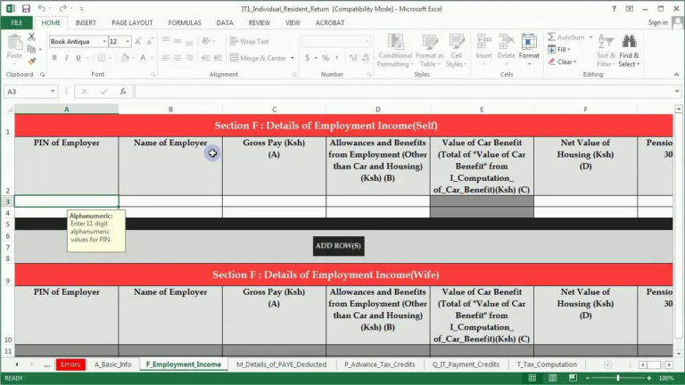 Free Vat Return Spreadsheet Template regarding 1213 Excel Vat Return ...
