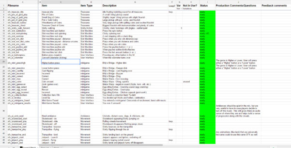 Game Design Spreadsheet — db-excel.com