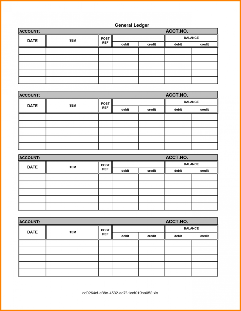 General Ledger Spreadsheet Template Excel — db-excel.com
