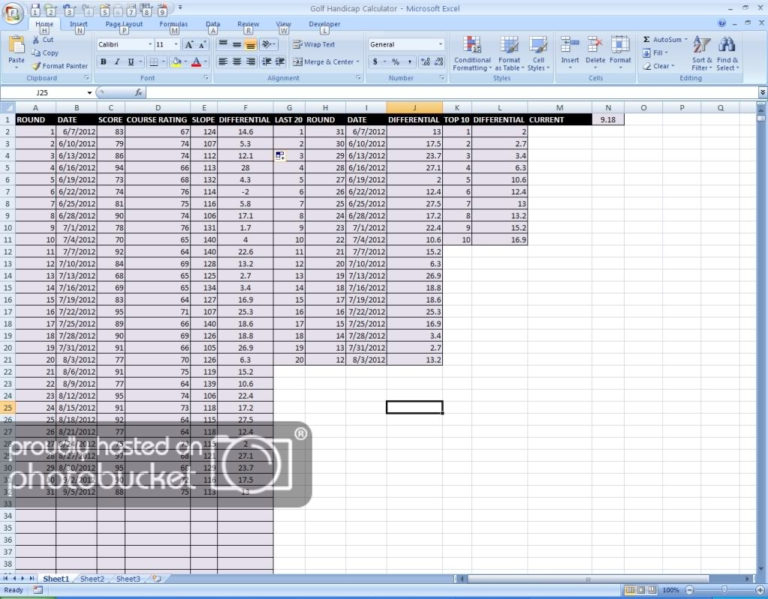 Golf Society Handicap Spreadsheet — db-excel.com