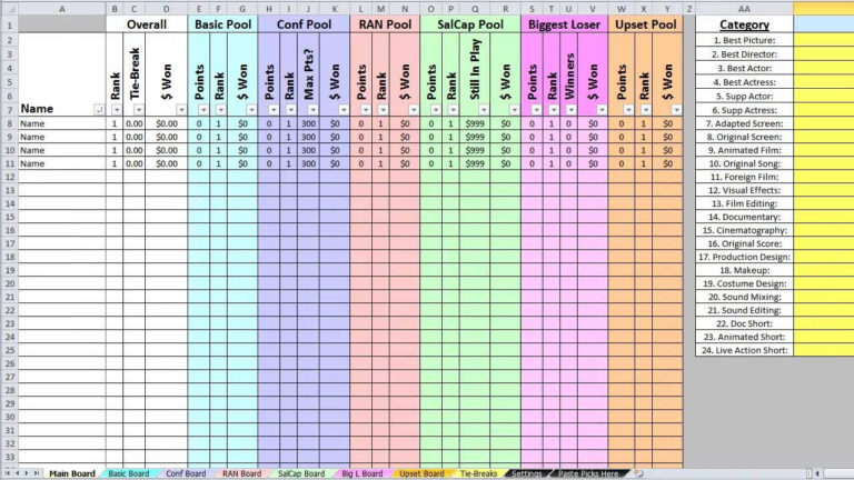 Golf Stats Spreadsheet — db-excel.com
