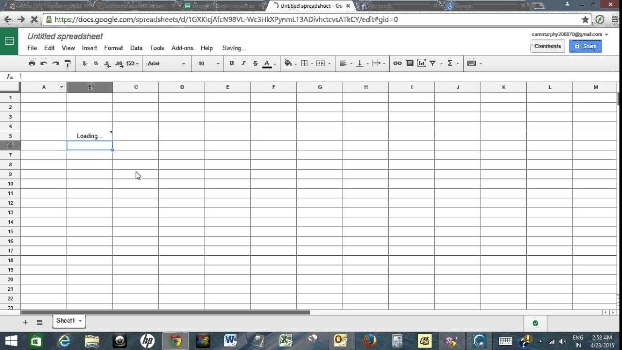 Google Docs Spreadsheet App Db excel