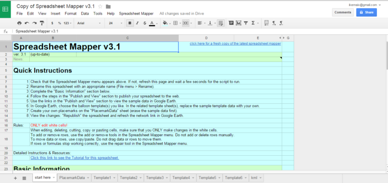 Google Spreadsheet Mapper inside Hojas De Cálculo Y Mapas De Google Bailando Juntos! Spreadsheet ...