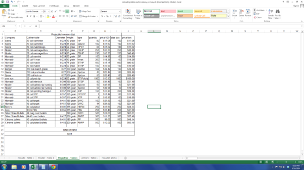 Grain Sales Spreadsheet with regard to Inventory Tracking With Excel ...