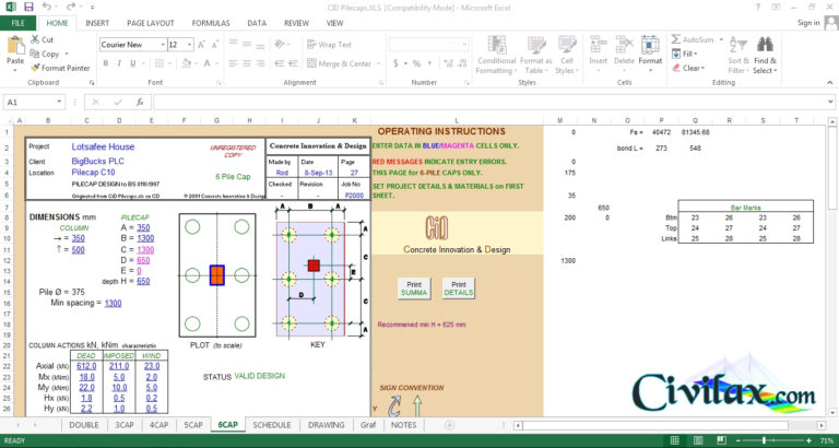 Helical Pile Design Spreadsheet — db-excel.com