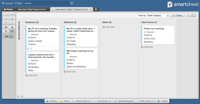 Help Desk Ticket Tracking Spreadsheet inside How To Implement An ...