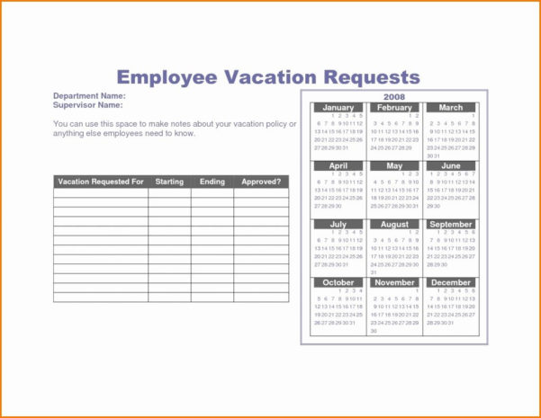 Holiday Tracking Spreadsheet inside Vacation Tracking Spreadsheet Free ...