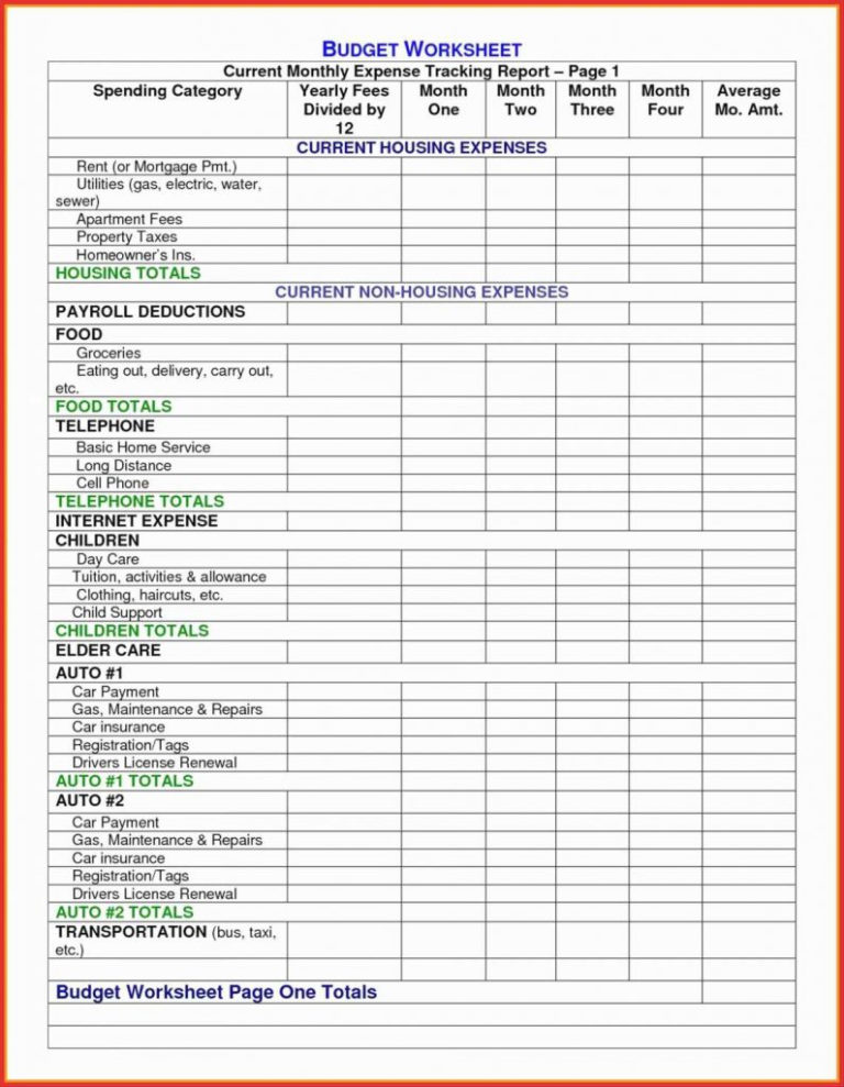 Home Construction Spreadsheet pertaining to Construction Budget ...