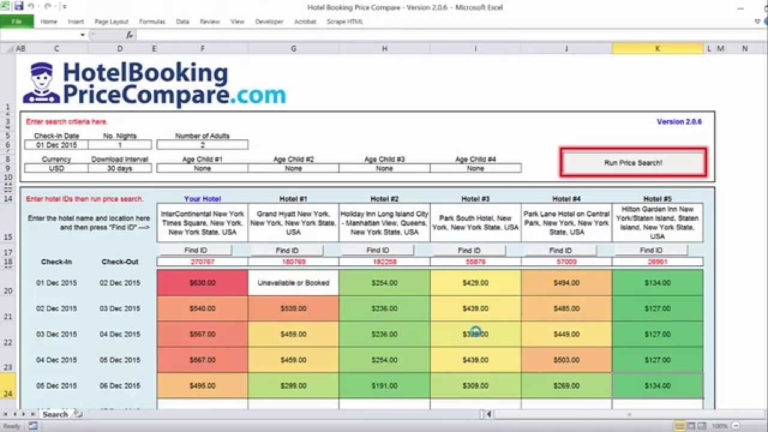 Hotel Room Occupancy Spreadsheet — db-excel.com