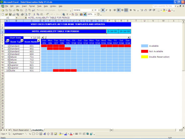 Hotel Spreadsheet Excel — db-excel.com