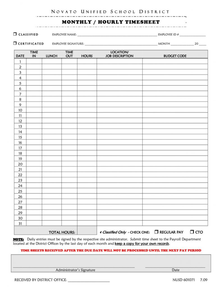 Hourly Spreadsheet with regard to Weekly Time Sheets Template Printable ...