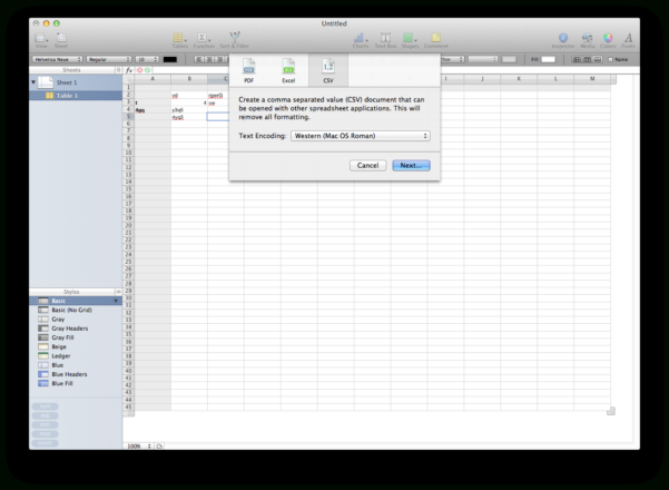 How To Create A Spreadsheet In Numbers for Macos Can Numbers Save A File As Csv? Ask Different ...