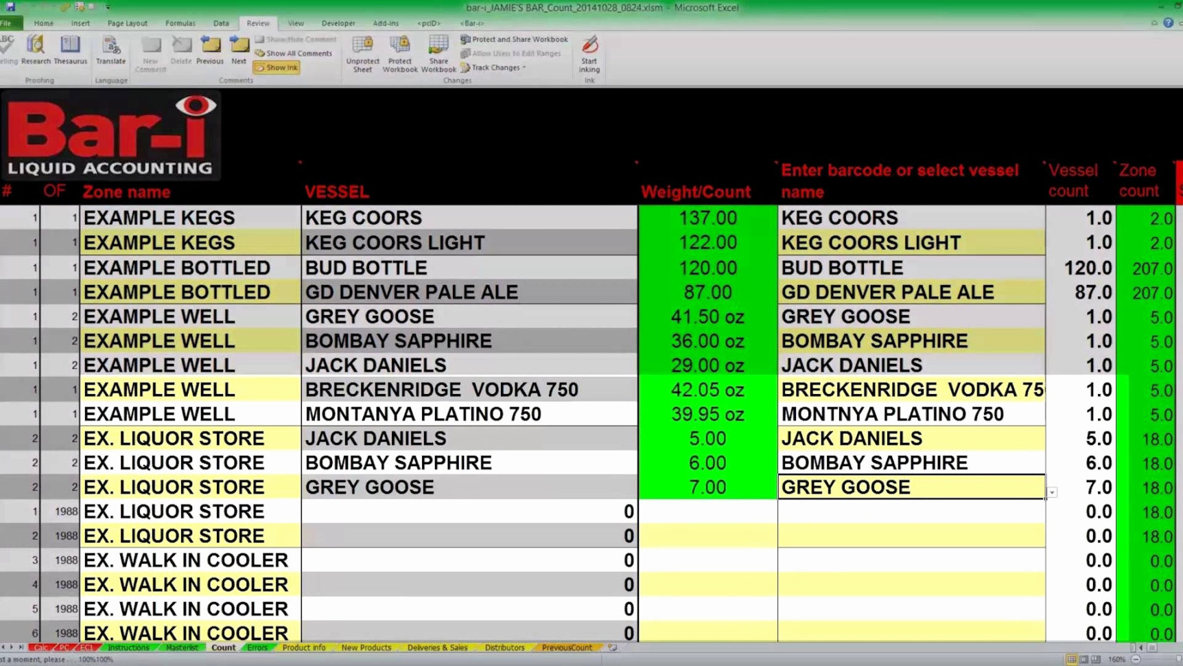 Inventory Layout Spreadsheet for Keg Inventory Spreadsheet ...