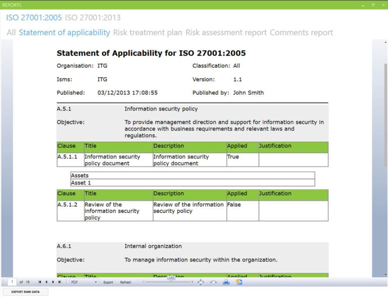 Iso 27001 2013 Risk Assessment Spreadsheet for Iso Risk Assessment ...