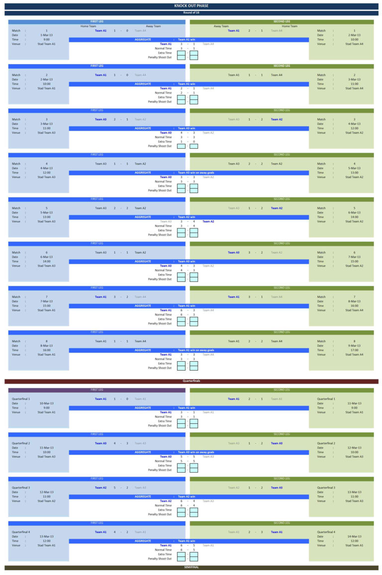 Knockout Tournament Template Excel Spreadsheet — db-excel.com
