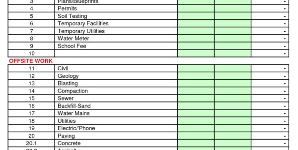 Labor And Material Cost Spreadsheet 2 Google Spreadshee labor and ...