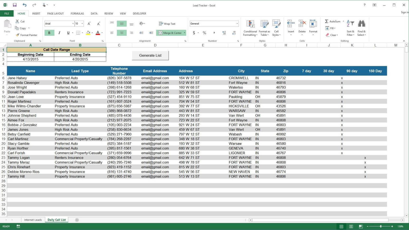 Lead Spreadsheet for Lead Tracking Spreadsheet Template Excel ...