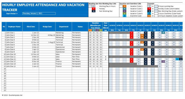 Leave Tracking Spreadsheet Template Excel — db-excel.com
