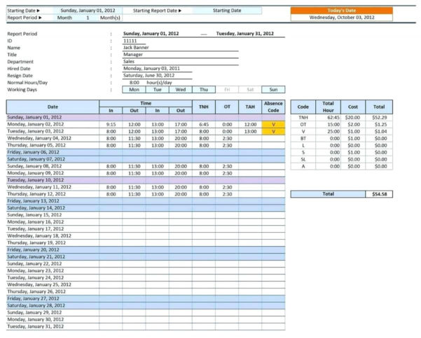 Long Service Leave Calculation Spreadsheet Regarding 004 Employee ...
