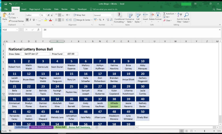 Lotto Syndicate Spreadsheet in Uk National Lottery, Lotto Bingo And Bonus Ball Syndicate For ...