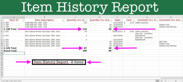 Magic Spreadsheet with Reports: Inventory Control Spreadsheet Inventory ...
