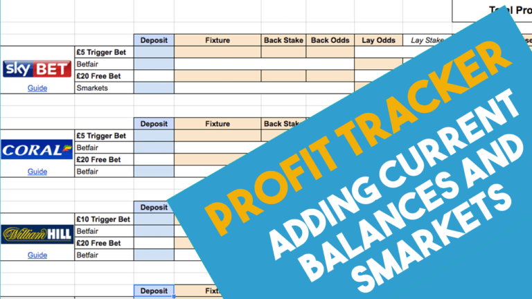 Matched Betting Tracker Spreadsheet in Super Simple Matched Betting ...