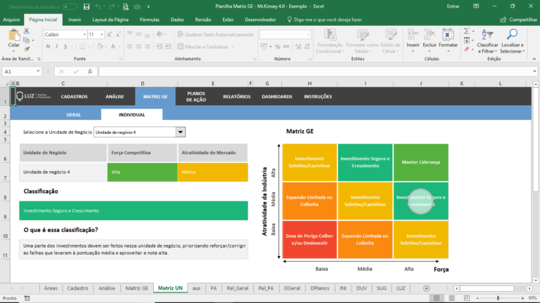 Matrix Spreadsheet for Ge Mckinsey Matrix Excel Spreadsheet Luz ...