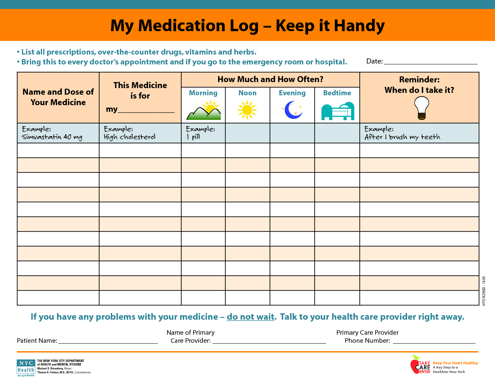 Medicine Spreadsheet Pertaining To Daily Medicationdule Spreadsheet 