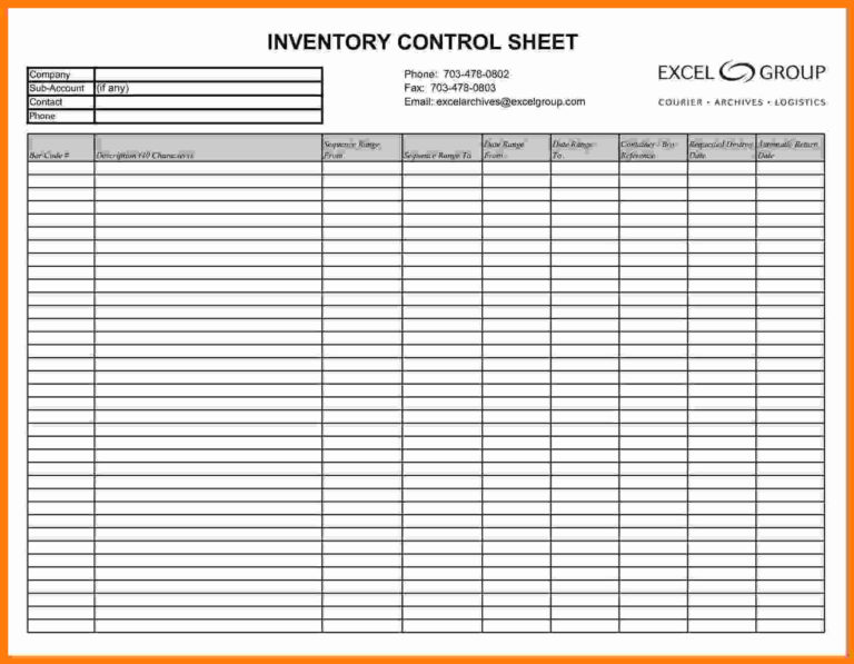 Merchandise Inventory Spreadsheet intended for 6+ Inventory Spreadsheet ...