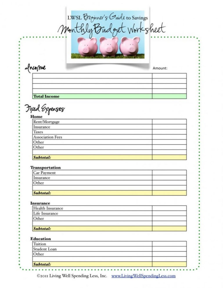 Money Saving Expert Budget Spreadsheet — db-excel.com