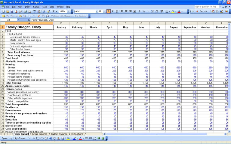 Money Spreadsheet Template — db-excel.com
