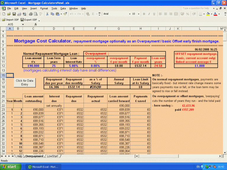 Mortgage Calculator Spreadsheet Uk Db excel Mortgage Calculator Spreadsheet Uk Db excel