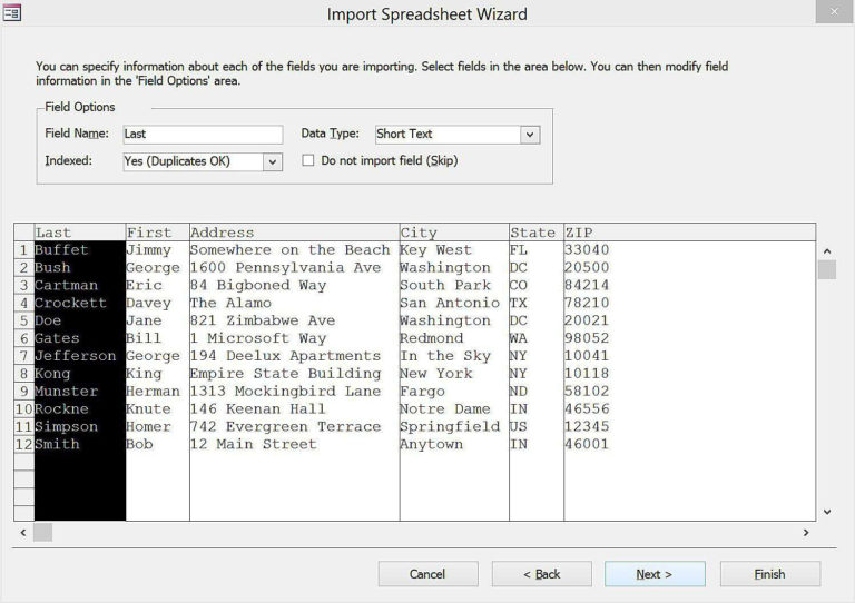 Movie Database Spreadsheet throughout Converting An Excel Spreadsheet To Access 2013 Database ...