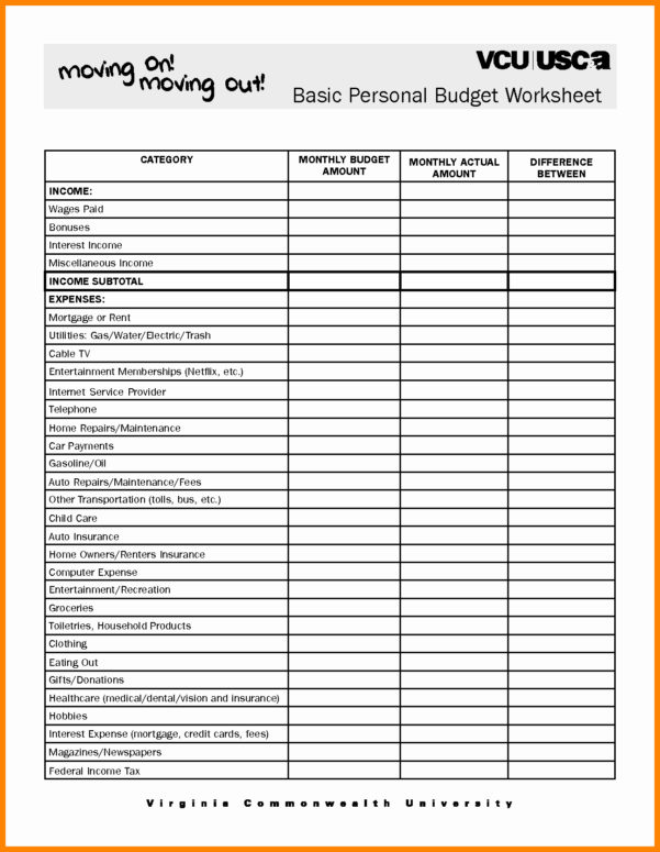 Moving Expenses Spreadsheet Template within Moving Expenses Spreadsheet ...