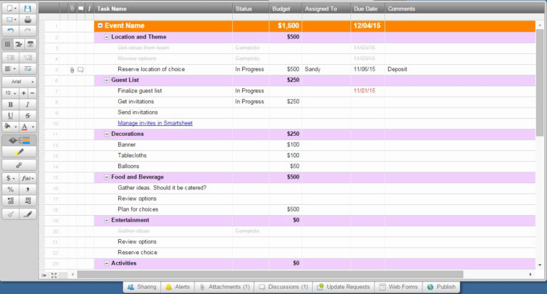 Music Collection Spreadsheet in Music Festival Budget Spreadsheet ...