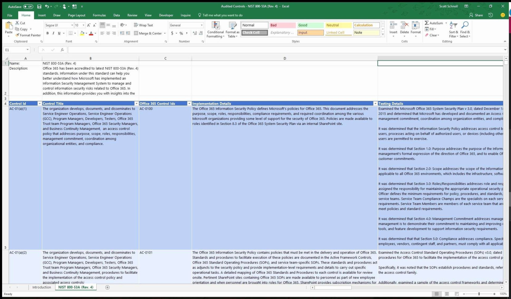Nist 800 171 Spreadsheet With Nist 800 171 Spreadsheet With Nist 
