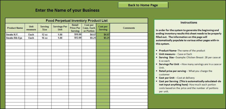 Pantry Inventory Spreadsheet for Food Pantry Inventory Spreadsheet And ...