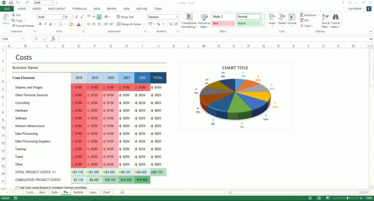Personal Financial Forecasting Spreadsheet — db-excel.com