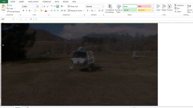 Pixel Spreadsheet Converter — db-excel.com