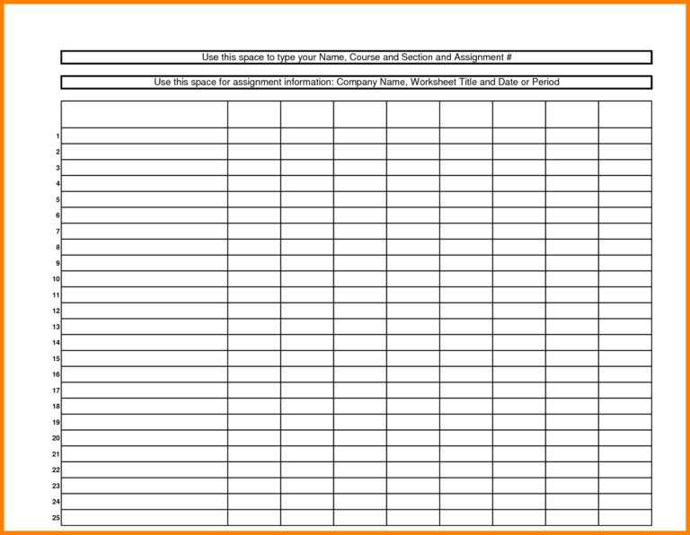 Printable Spreadsheet Paper in Expense Tracking Spreadsheet And Free ...