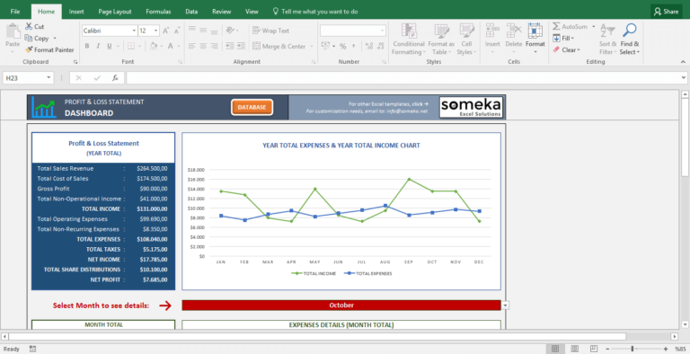 Profit And Loss Excel Spreadsheet — db-excel.com