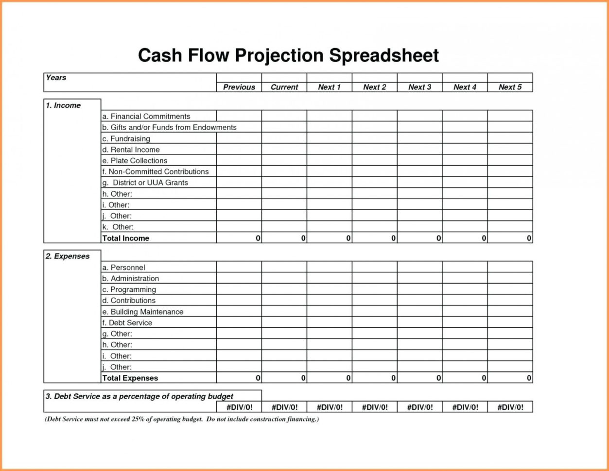 Project Forecast Spreadsheet — db-excel.com