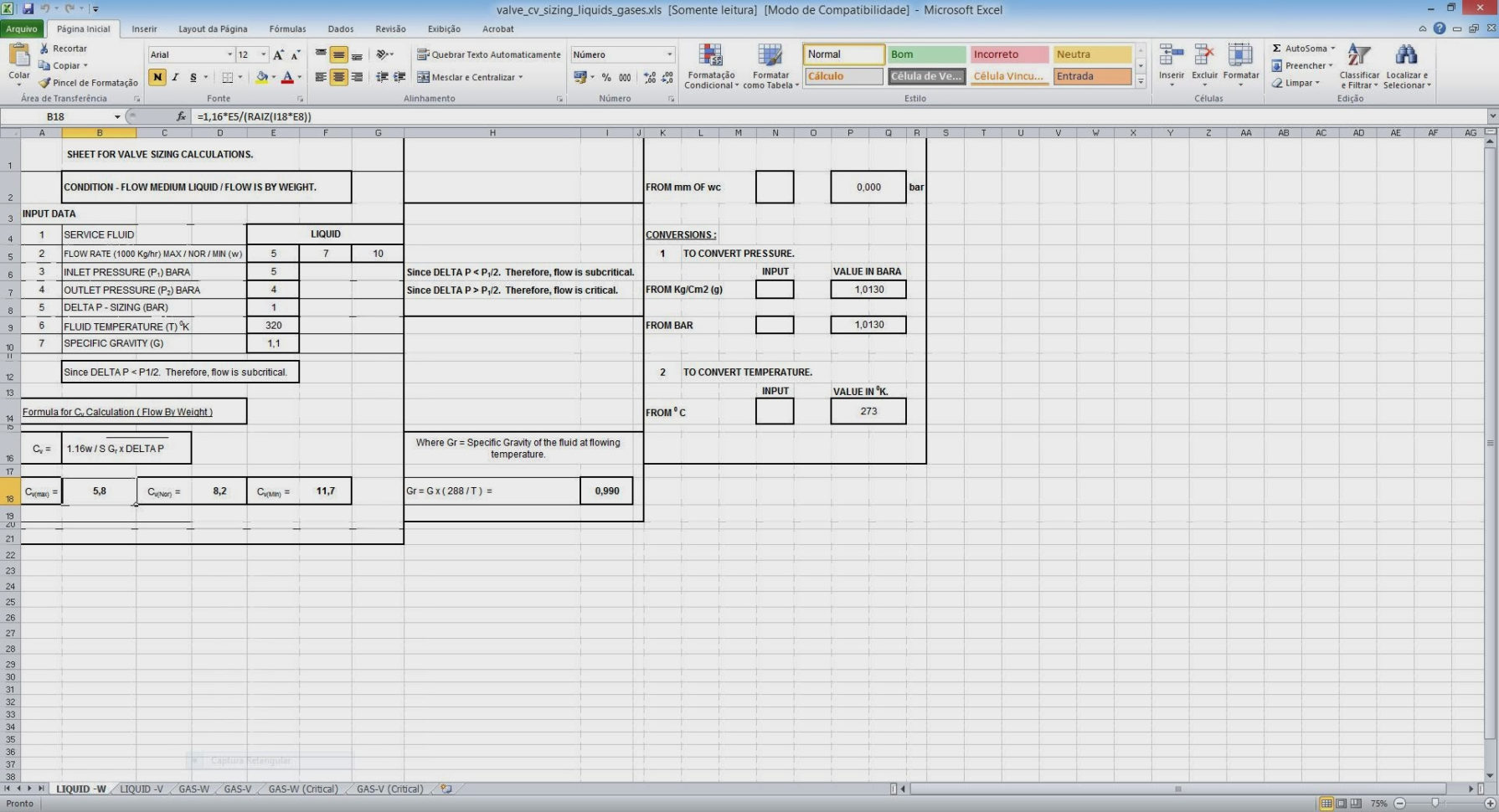 Psv Sizing Spreadsheet with Xlsexcelmais De 1.400 Projetos Prontos Para Excel Api Datasheets ...