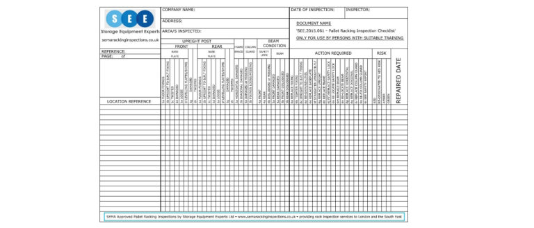 Puwer Risk Assessment Spreadsheet throughout Get A Free Racking ...