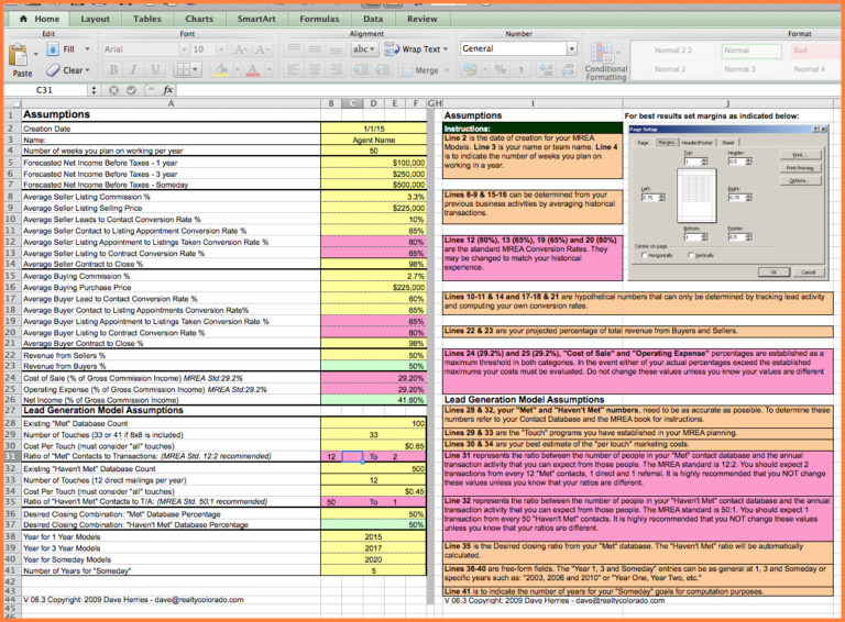 Real Estate Agent Expense Excel Spreadsheet — db-excel.com