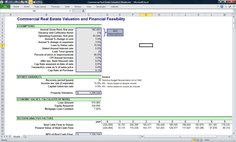 Real Estate Excel Spreadsheet — db-excel.com