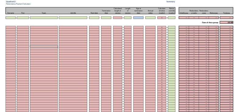 Redundancy Calculator Spreadsheet within Uk Redundancy Calculator — db ...