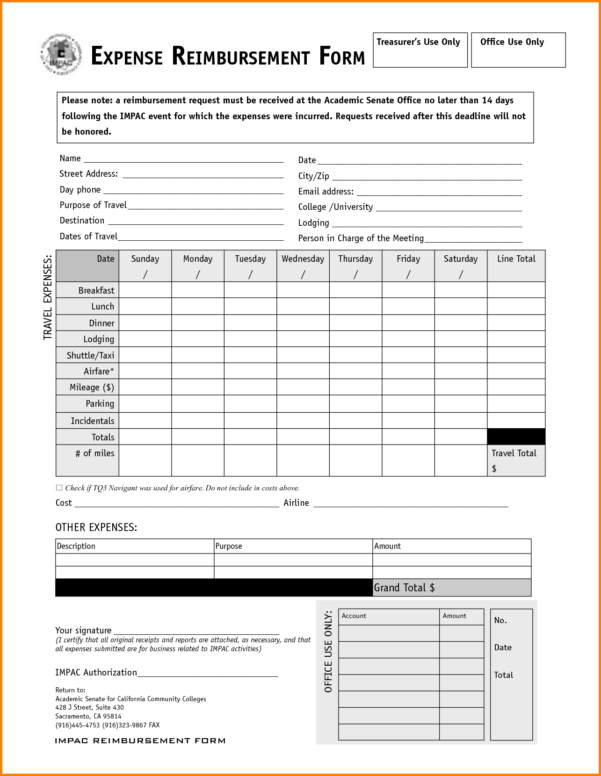 Reimbursement Spreadsheet for Spreadsheet Best Of Expense Reporte High ...