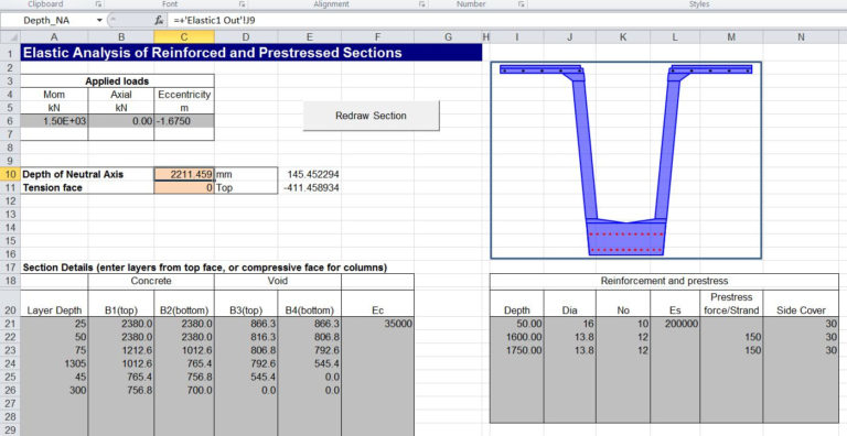 Reinforced Concrete Slab Design Spreadsheet throughout Reinforced ...